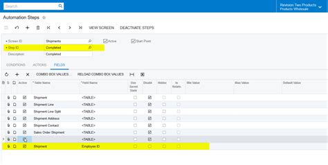 How To Add Employee Selector On Shipment Screen Community