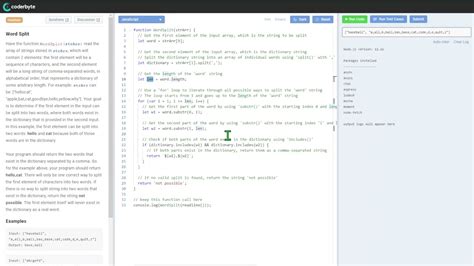 Word Split Interview Assessment Coderbyte Code Challenge Solution