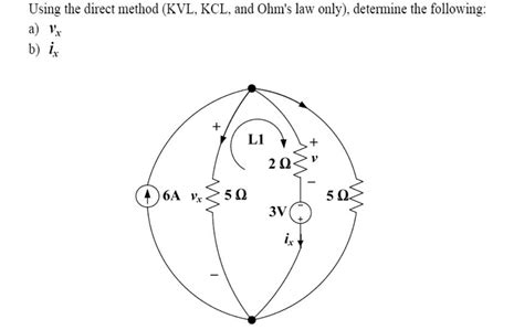 Solved How Becomes The Answer Vx V And Ix A I Need A Chegg Com