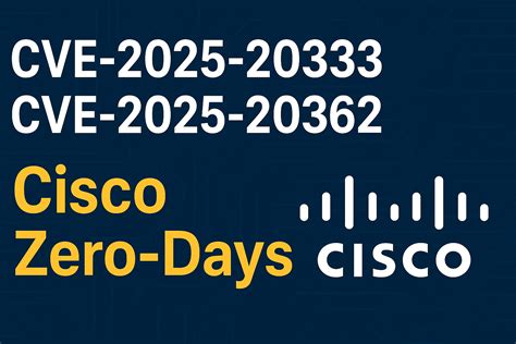 Cisco Asa And Ftd Zero Day Vulnerabilities Cve 2025 20333 Cve 2025 20362 Exploited In Active