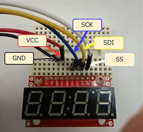 Raspberrypi ラズパイ でspiを使う方法【シリアル接続7セグメント4桁led 青 】