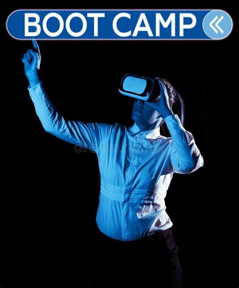 Text Sign Showing Boot Camp Concept Meaning Military Training Camp For New Recruits Harsh