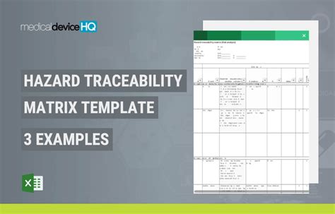 Downloadable Hazard Traceability Matrix Template With 3 Examples