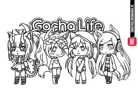 Gacha Life Kolorowanki Do Druku Darmowe Kolorowanki Do Druku