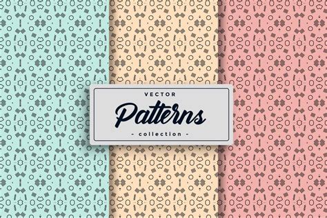 Premium Vector Set Of Geometric Seamless Patterns Patterns And