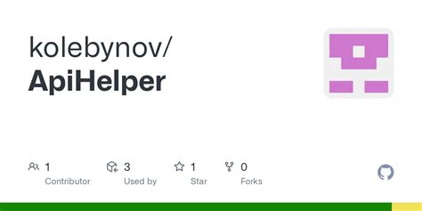 Github Kolebynovapihelper