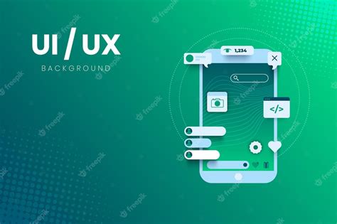 그라데이션 Uiux 배경 무료 벡터
