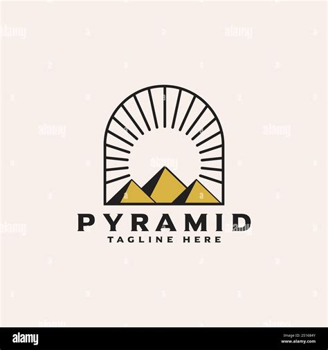 Pyramid Logo Design Vector Template Stock Vector Image And Art Alamy