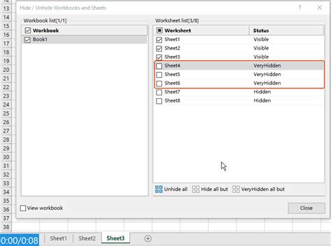 掌握 excel：轻松取消隐藏所有工作表或多个工作表的终极指南
