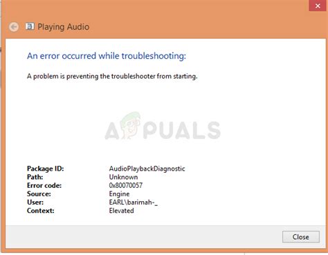 Fix A Problem Is Preventing The Troubleshooter From Starting On Windows