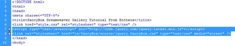 Creating A Gallery Using The FancyBox Plugin In Dreamweaver CS6 EntheosWeb