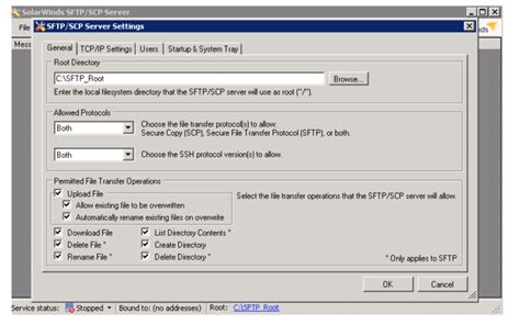 SolarWinds SFTP Server Review Software Portal