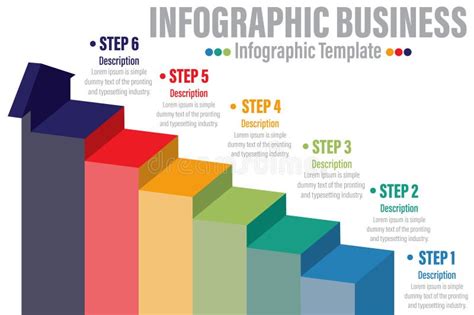 Vector Creative Infographic Of Columns Bar Chart With Six Options Modern Comparison Business