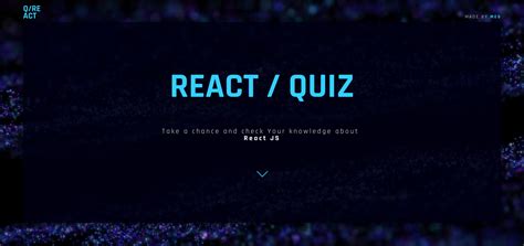 github megfan react quiz a multiple choice quiz with react about