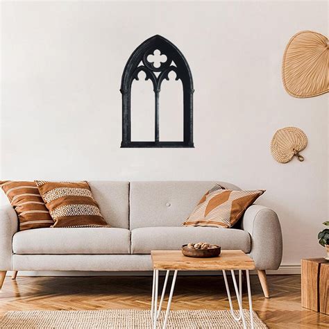 Gothic Cathedral Window Wooden Frame Wall Decor Etsy