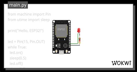 Micropython Blink Esp32 Copy Wokwi Esp32 Stm32 Arduino Simulator