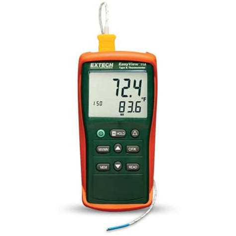 Extech Ea11a Easyview™ Type K Single Input Thermometer Techmaster
