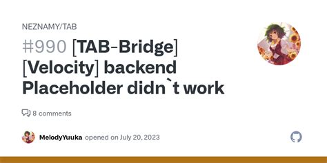 Tab Bridge Velocity Backend Placeholder Didn`t Work · Issue 990