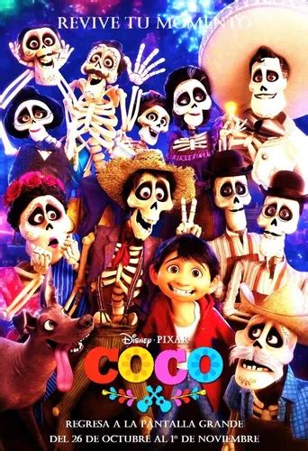 Poster Original De Cine Coco Cartel Co Co Disney Pixar Envío Gratis