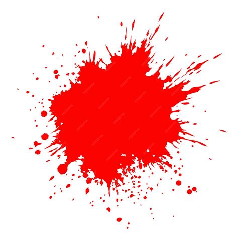 White Background With A Red Ink Splatter Vector 8 Premium Ai Generated Vector