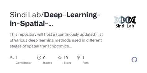 Github Sindilabdeep Learning In Spatial Transcriptomics Analysis