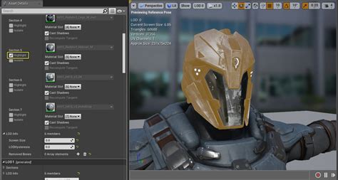Skeletal Mesh Asset Details Unreal Engine 427 Documentation