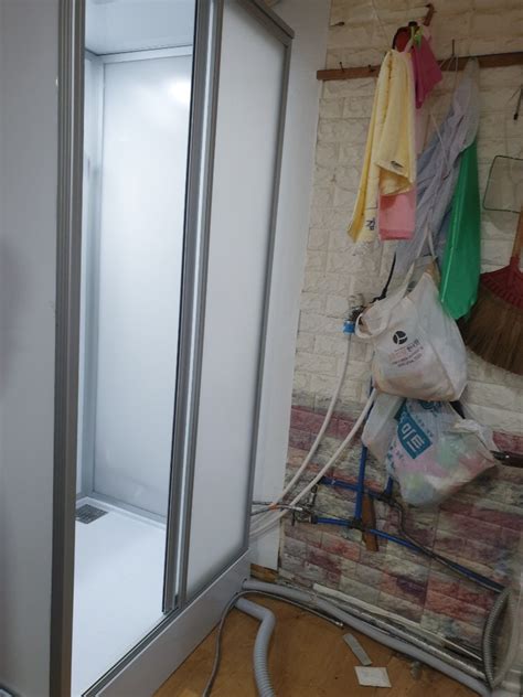 중국산 샤워부스 철거 후 국산 간이샤워부스 시공완료 샤워부스 에이치비주 홈페이지 방문을 환영합니다