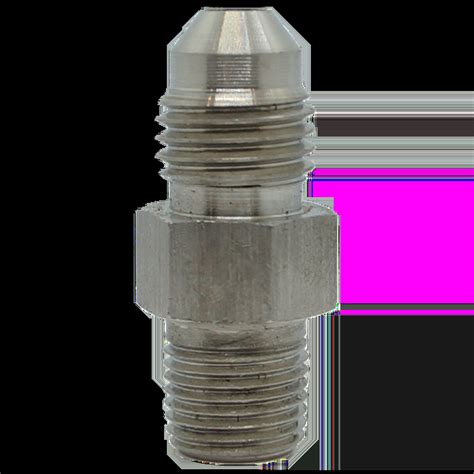 Rfs Stainless Steel Ss316 Jic Male Connector 1 1 2 Jic X 1 1 2 Npt 37 Degree Flared