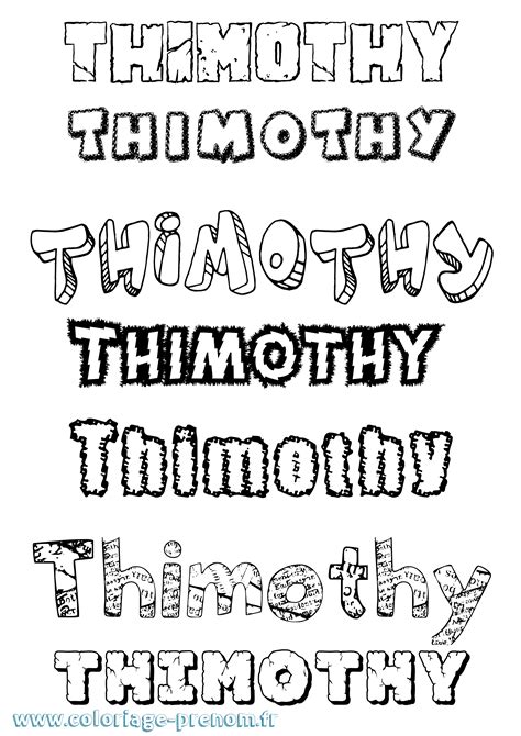 Coloriage Du Prénom Thimothy à Imprimer Ou Télécharger Facilement