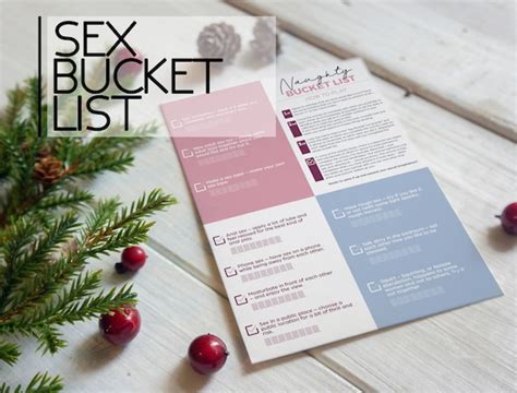 Sex Bucket List Printable Game For Couples Etsy