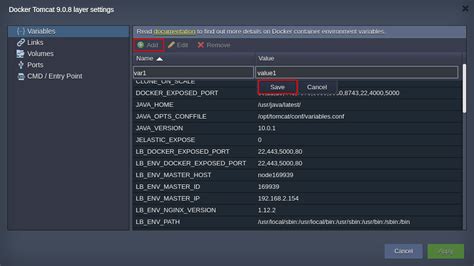 Container Environment Variables Jagoan Cloud