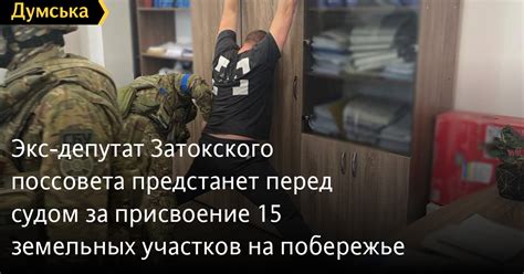 Экс депутат Затокского поссовета предстанет перед судом за присвоение 15 земельных участков на