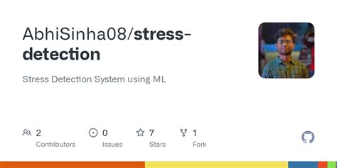 GitHub AbhiSinha Stress Detection Stress Detection System Using ML