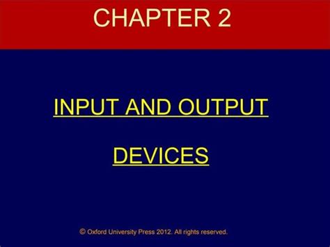 Igcse Ict Input And Output Devices Input Devices And Their Uses