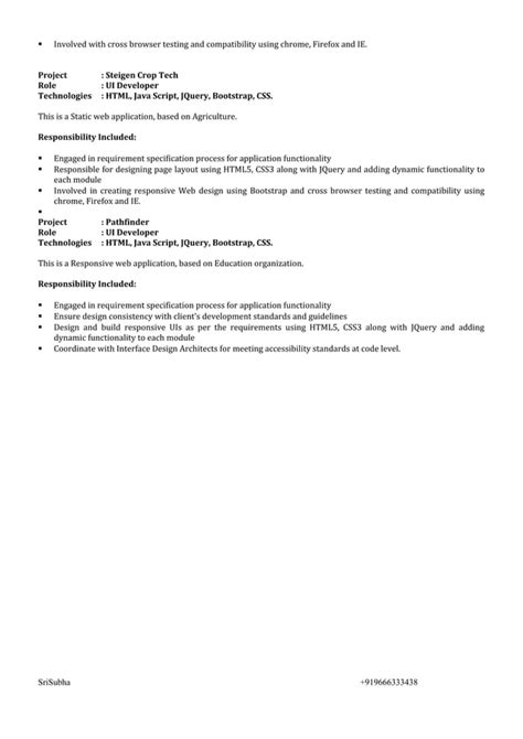 Resume Ui Developer Pdf