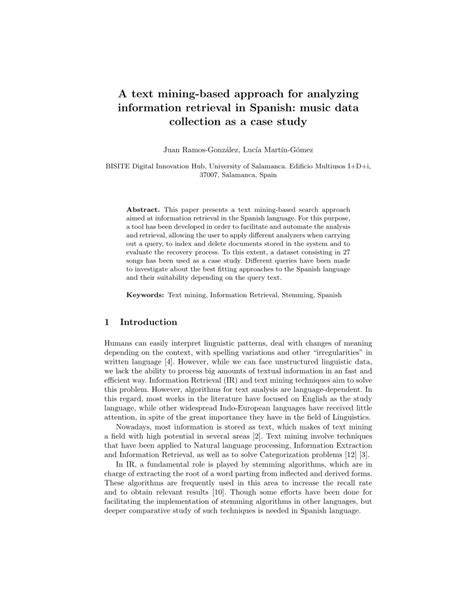 Pdf A Text Mining Based Approach For Analyzing Information Retrieval