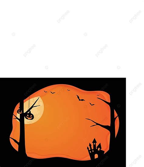 空白的萬聖節背景 具有垃圾橙色漸變邊框 向量 害怕 橙 季節性向量圖案素材免費下載PNGEPS和AI素材下載 Pngtree