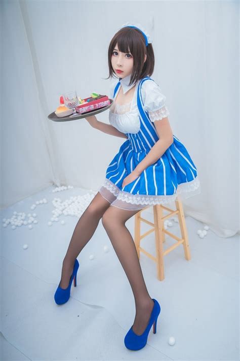 加藤惠 圣人惠 女仆 cos 沫倪酱