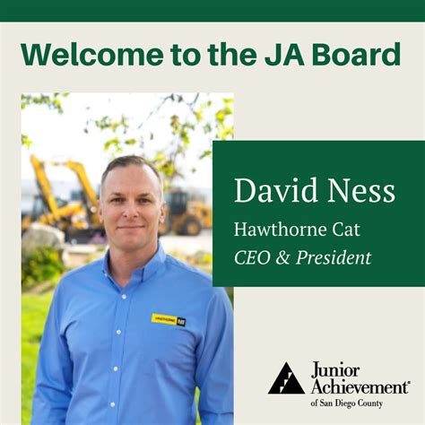 We Would Like To Celebrate Our Third New Board Member To Ja David Ness