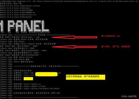 树莓派5安装1panel运维面板卸载1panel Csdn博客