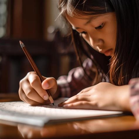 Premium Ai Image Asian Girls In School Study Education