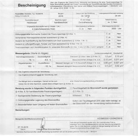 An Alle Holzheizer Tabelle Mit Euren Messwerten Nach Der 1 BImSchV