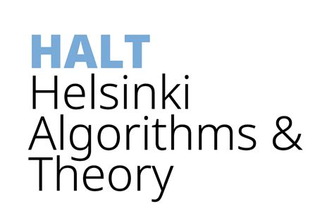 Halt · Helsinki Algorithms And Theory