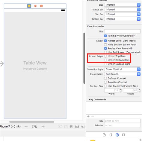 Ios Uitableview In Uiviewcontroller Root View Showing Stack Overflow