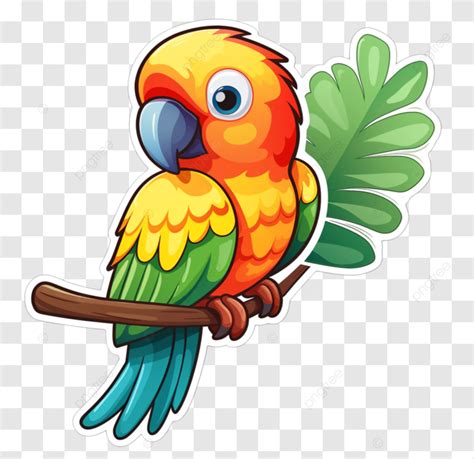 생생한 깃털을 가진 만화 앵무새 화려한 앵무새 만화 새 열대 지점 Png 일러스트 및 이미지 에 대한 무료 다운로드