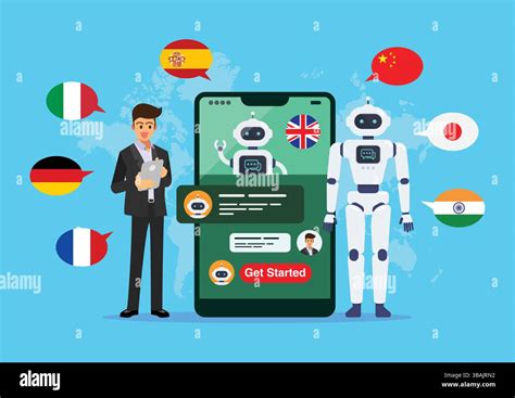 Businessman Is Talking Or Chatting With Chat Bot Chat Gpt Artificial Intelligence Vector