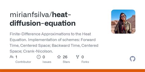 GitHub Mirianfsilva Heat Diffusion Equation Finite Difference Approximations To The Heat