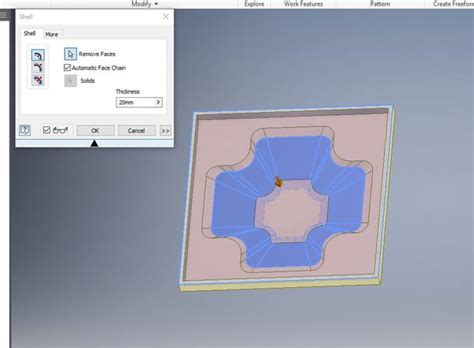 remove face in shell function autodesk community