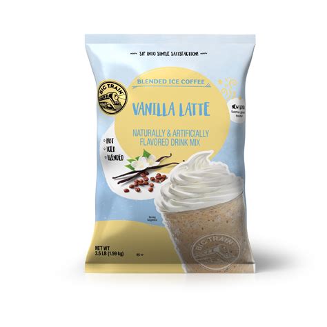 Big Train Blended Ice Coffee Mix 35 Lb Vanilla Latte