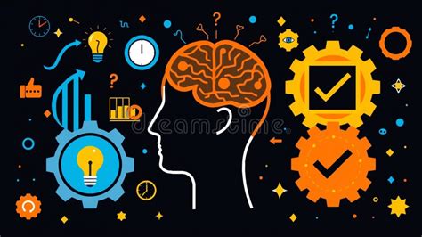 Brainstorming And Problem Solving Concept Stock Illustration